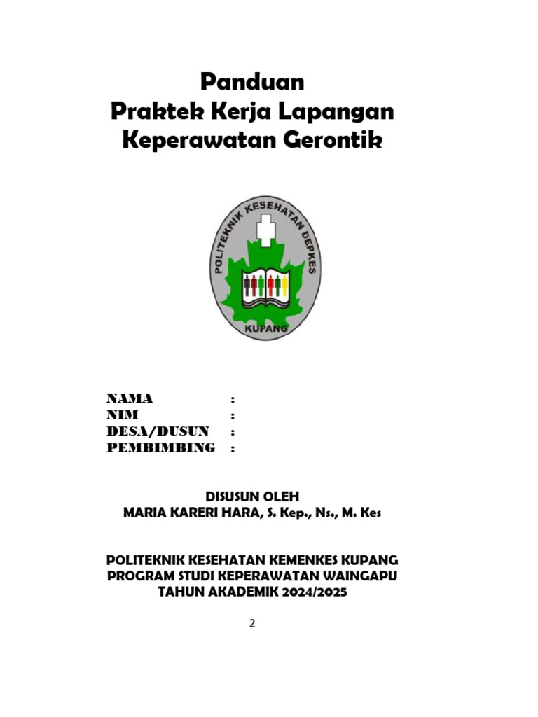 Buku Panduan Gerontik PKL Desa 2025 Print | PDF