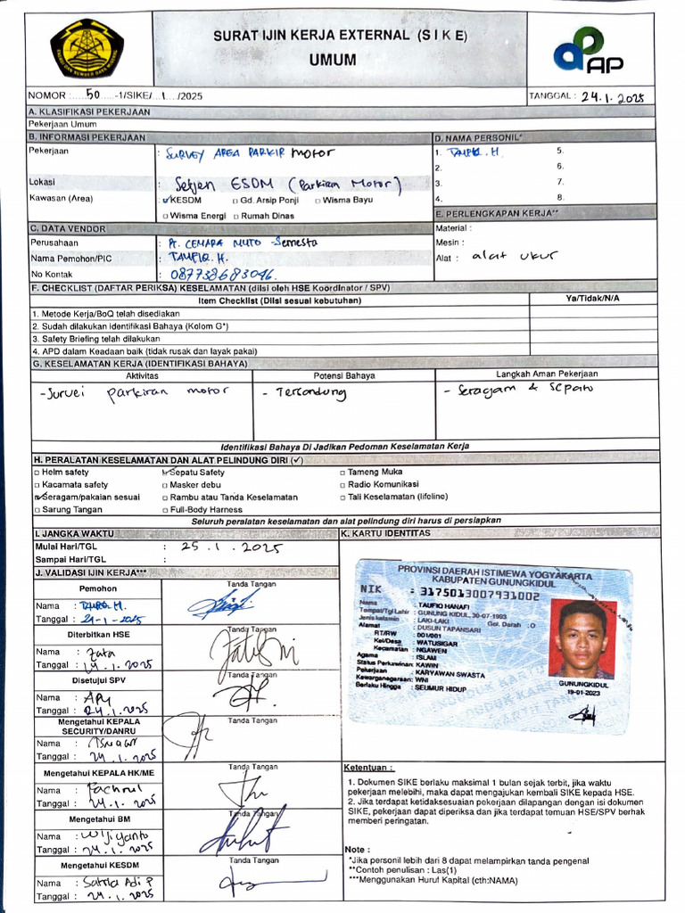 Sike PT Cemara Muto Survei | PDF