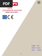 Technical Data Sheet For The HST4 Anchor | PDF | Concrete