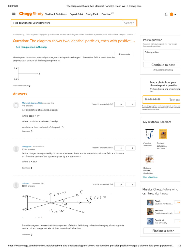 The Diagram Shows Two Identical Particles, Each Wi... _ | PDF | Physics