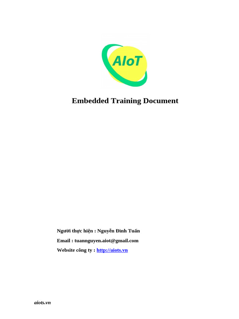 Embedded Training Document | PDF