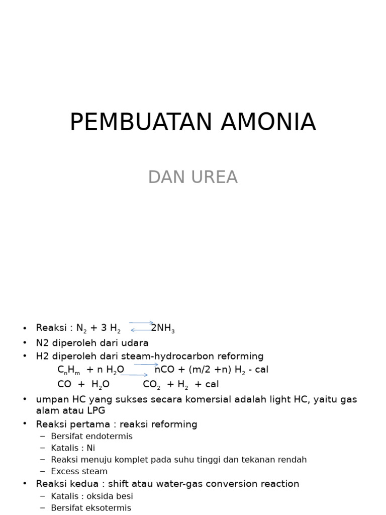 05-PEMBUATAN AMONIA | PDF