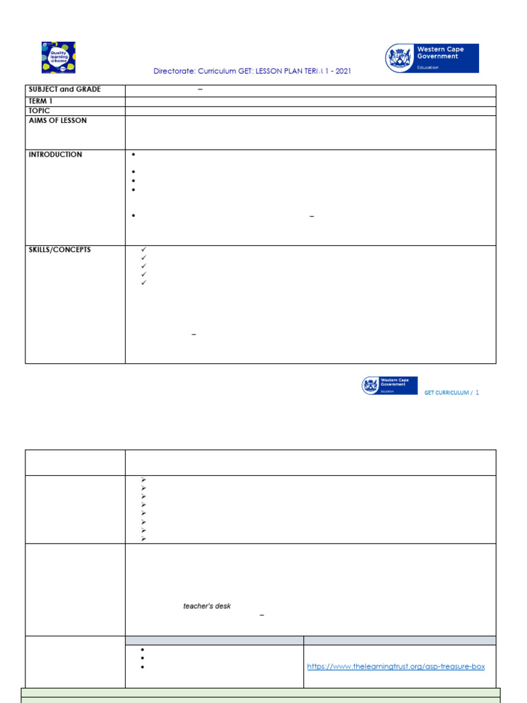 Lesson Plan SP Grade 7 SS Geography T1 W2 | PDF | Map | Geography