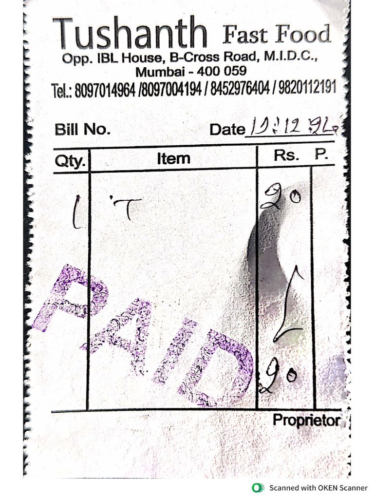 Food Bill 19dec24 | PDF