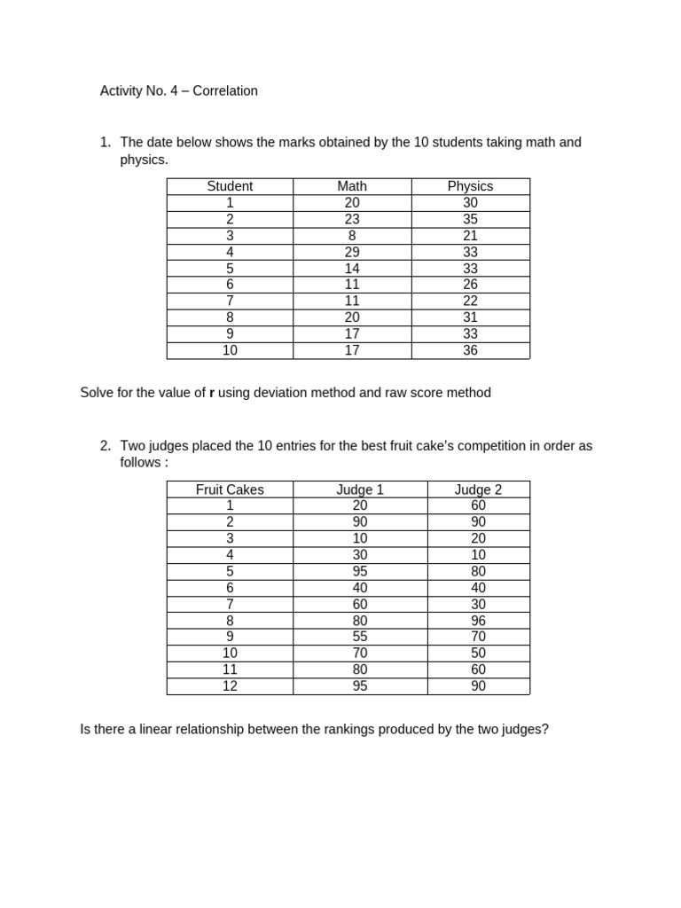 Activity No 4 Correlation | PDF