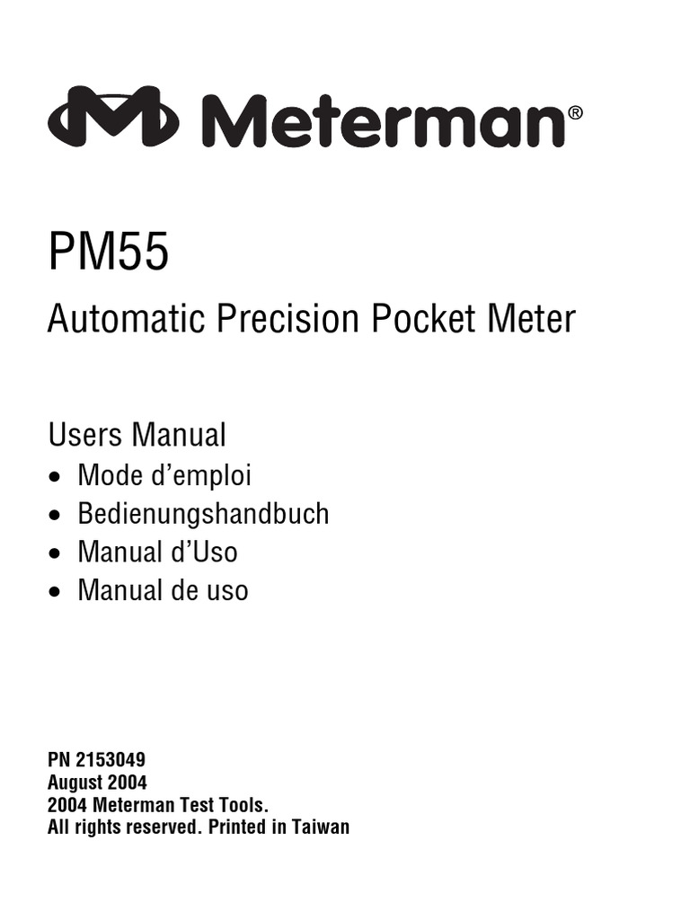PM55_users | PDF | Alternating Current | Electricity