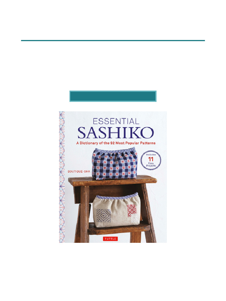 Identify Essential Sashiko 92 of The Most Popular Patterns (With 11 Projects and Actual Size ...