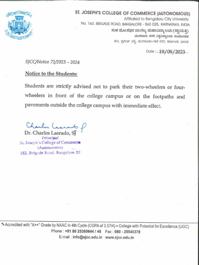 No parking notice | PDF