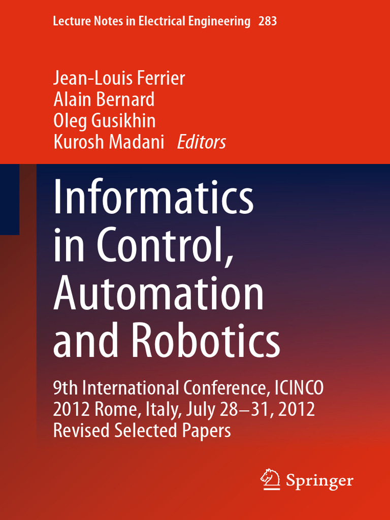 , Jean-Louis Ferrier, Alain Bernard, Oleg Gusikhin, Kurosh Madani (Eds ...