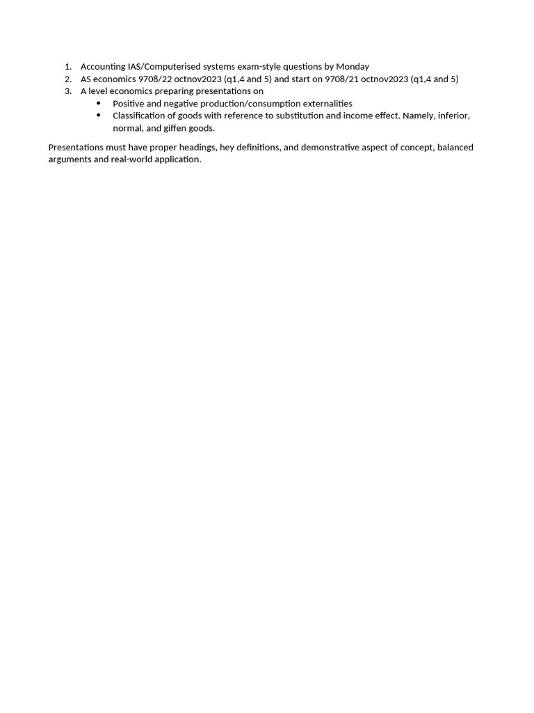 Weekend Work | PDF