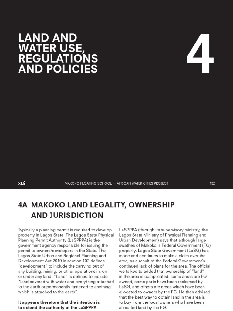 Land and Water Use Regulations and Policies | PDF | Nigeria | Social ...