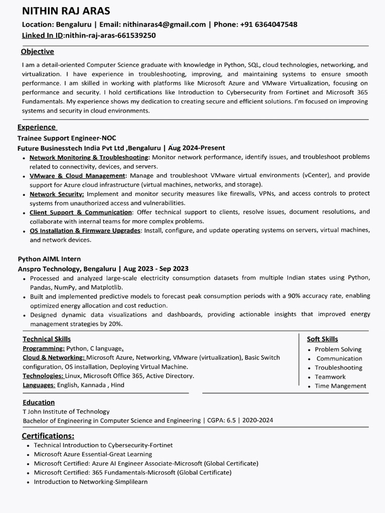 Nithin Aras T1 | PDF