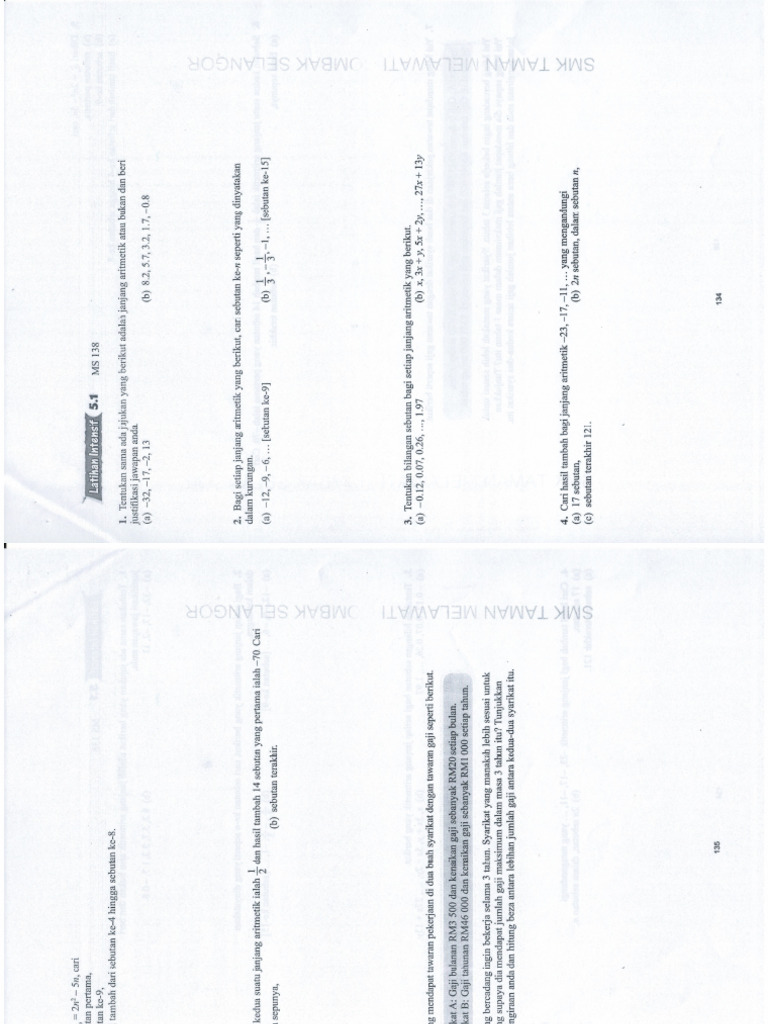 Add Maths - Topik Janjang | PDF