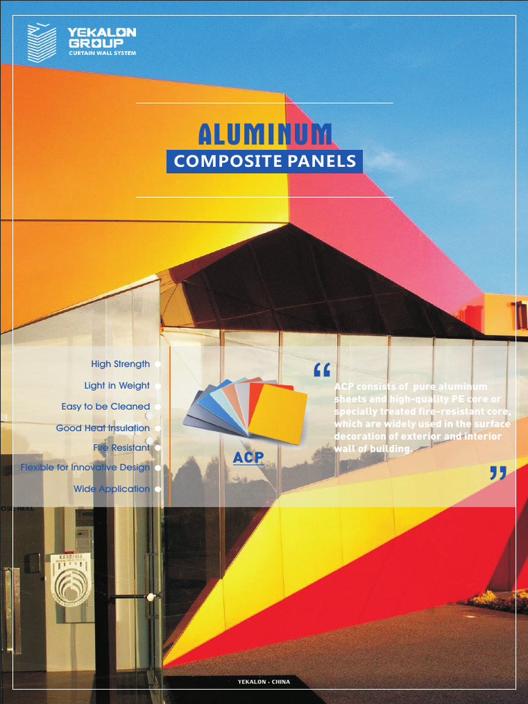 Yekalon Aluminum Composite Panels Guide | PDF | Building | Building ...