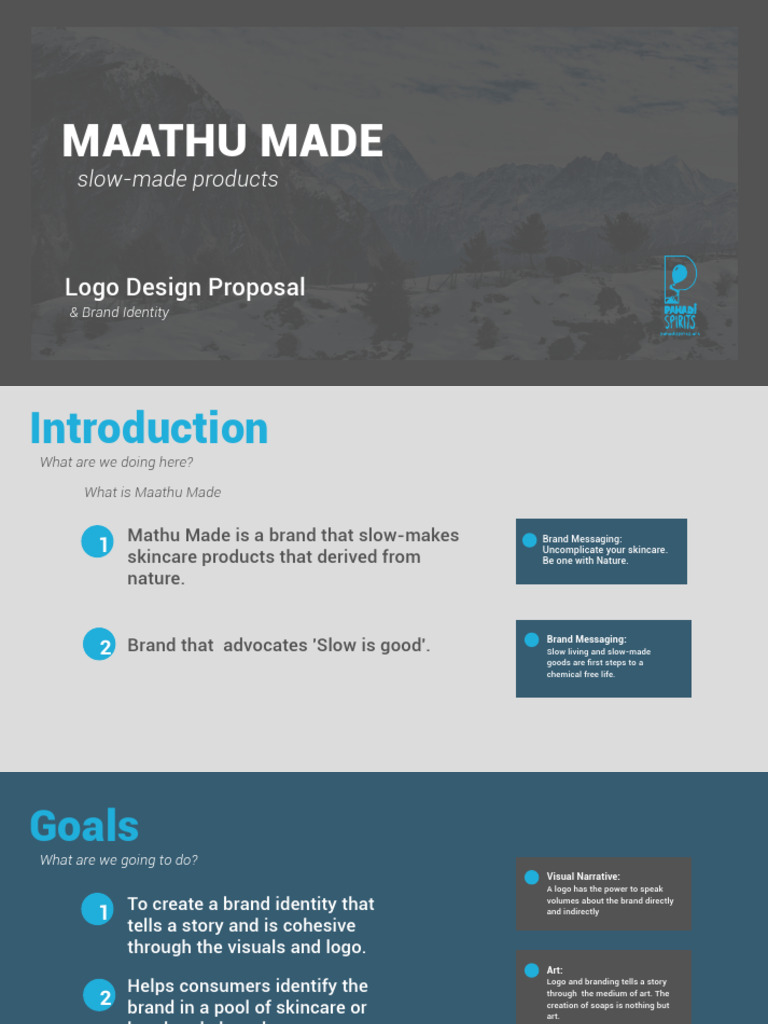 Mathu Made Logo Discovery Presentation | PDF | Brand | Logos