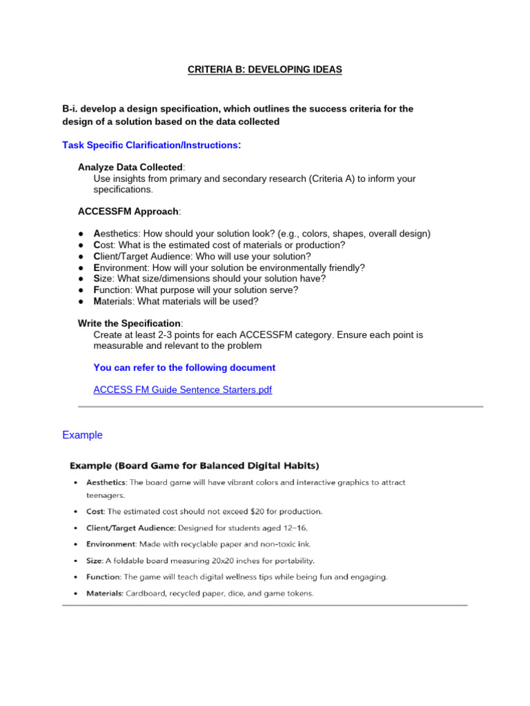 Myp-III Criteria b Term II (2) | PDF | Concept | Drawing