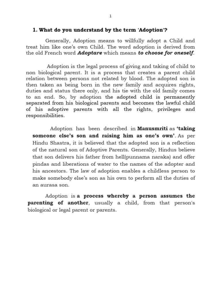 Adoption & Maintenance | PDF | Wife | Marriage