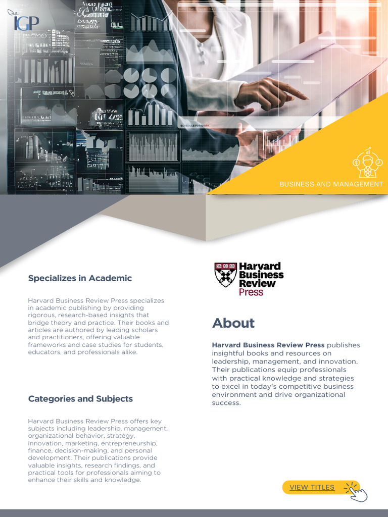 Harvard Business Review Press Fact Sheet | PDF