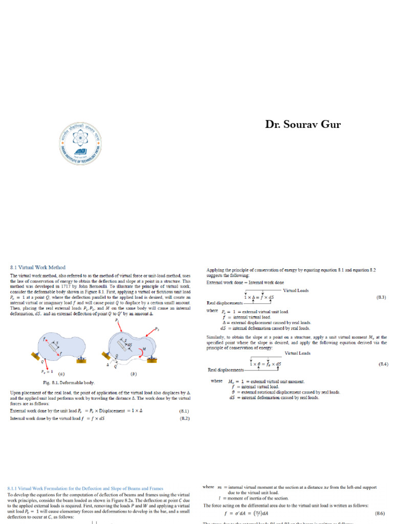 Structural Analysis: Work Energy Method | PDF