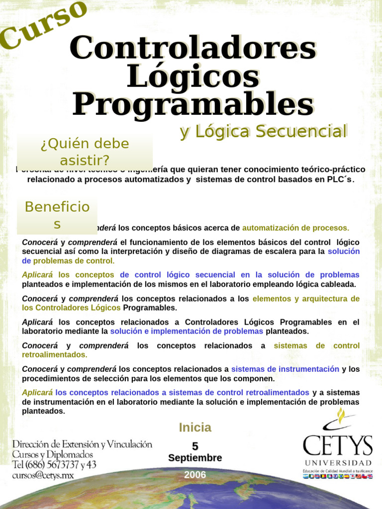 Control de Procesos Industriales C - PLC's - SEO2006-2 | PDF ...