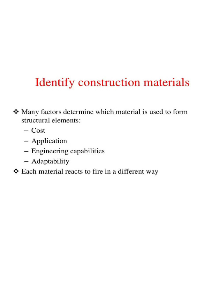 Identify Construction Materials | PDF