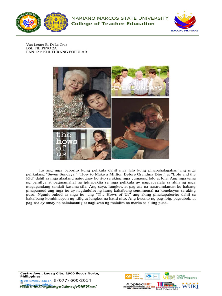 Pan 121 Pelikula | PDF