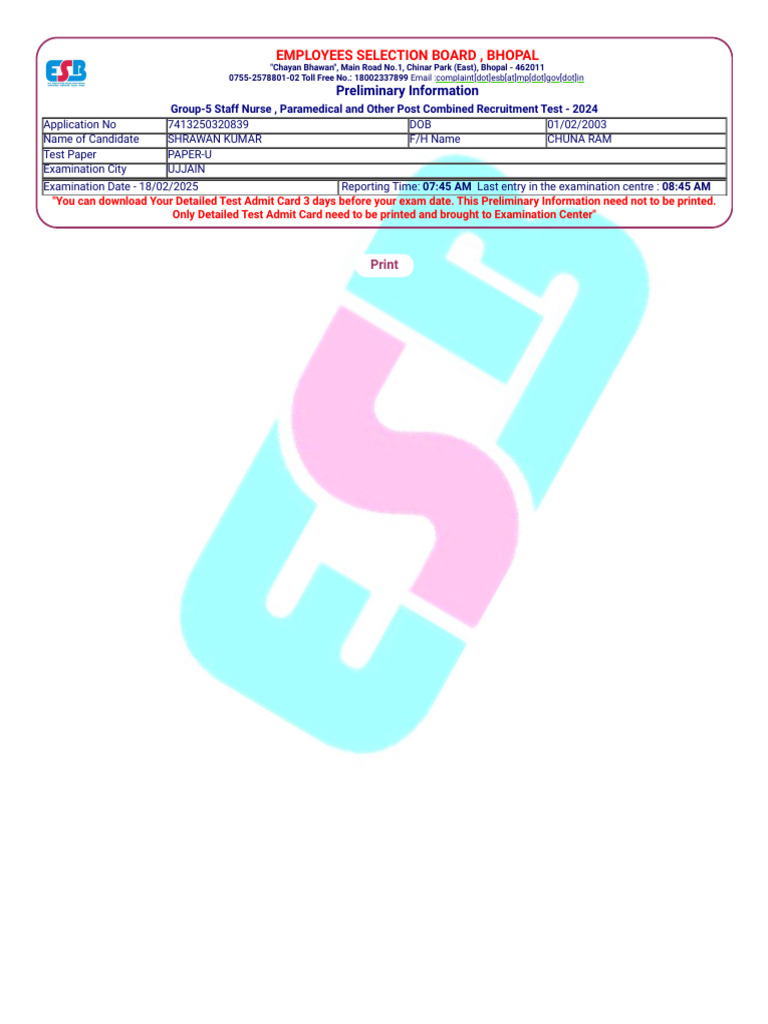 Employees Selection Board | PDF