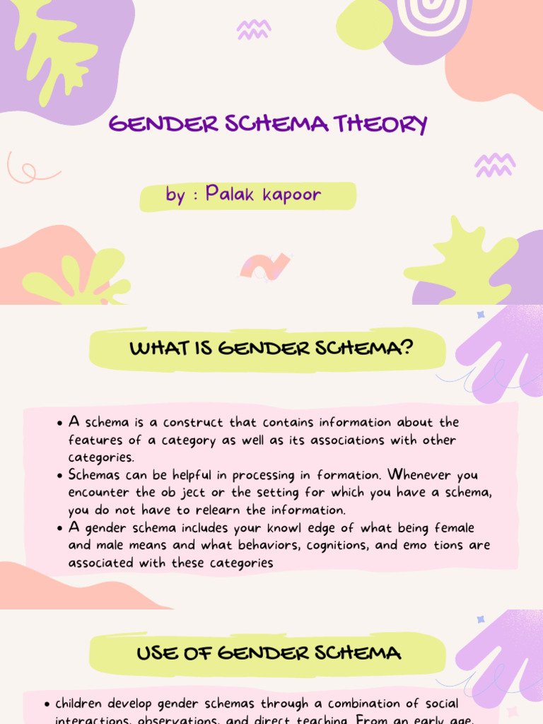 Gender Schema Theory PDF | PDF | Gender Studies | Gender
