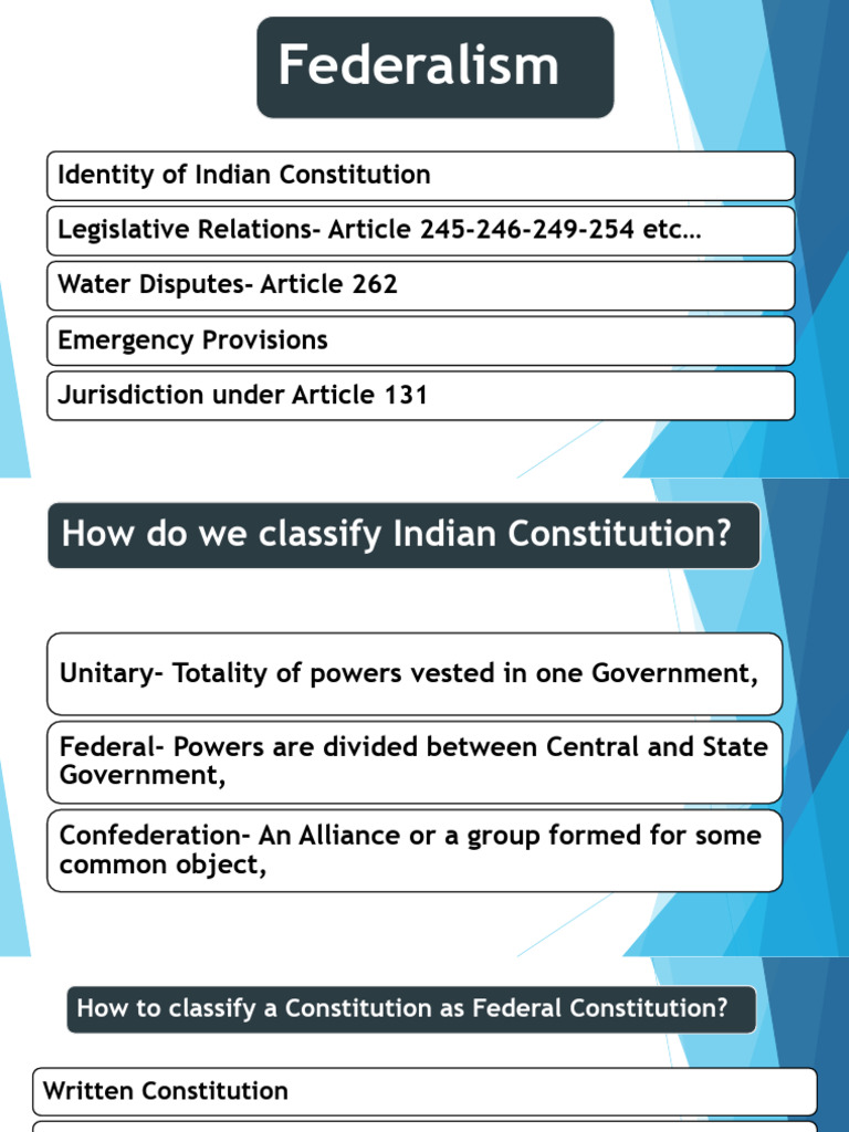 Federalism (1) | PDF | Constitution | Article One Of The United States ...