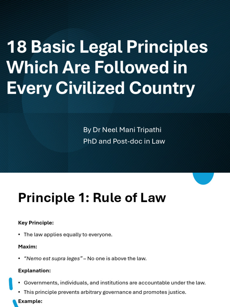 18_Basic_Legal_Principles_1728658737 | PDF | Damages | Burden Of Proof (Law)