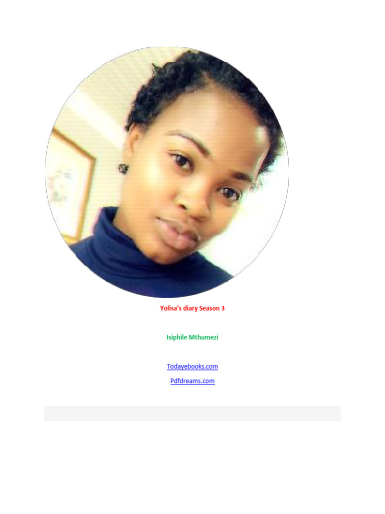 Yolisa’s Diary Season 3 | PDF