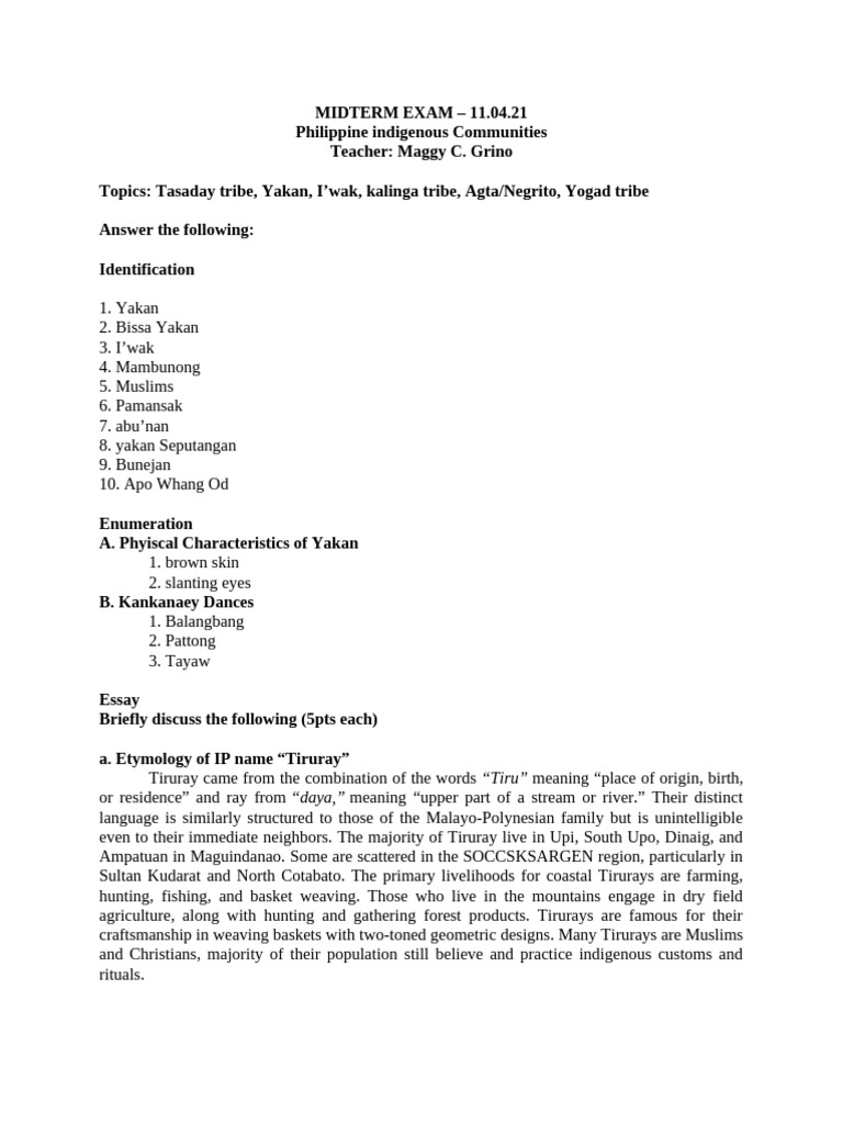 MIDTERM EXAM_PIC_Bacabac | PDF