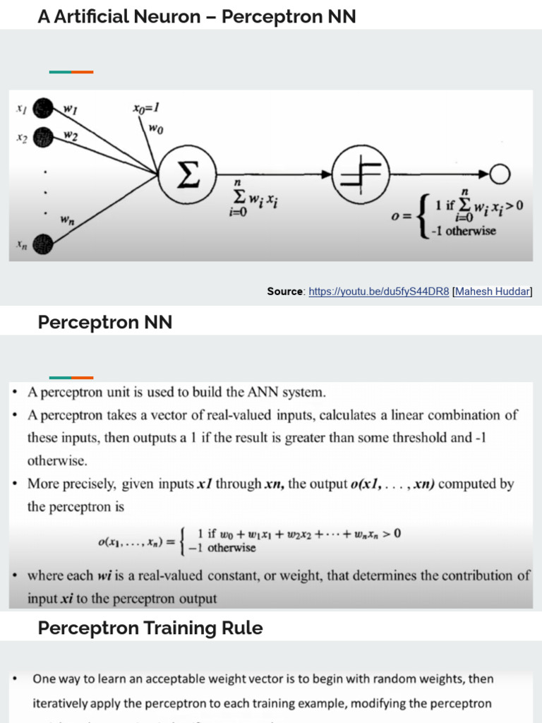 Perceptron NN | PDF