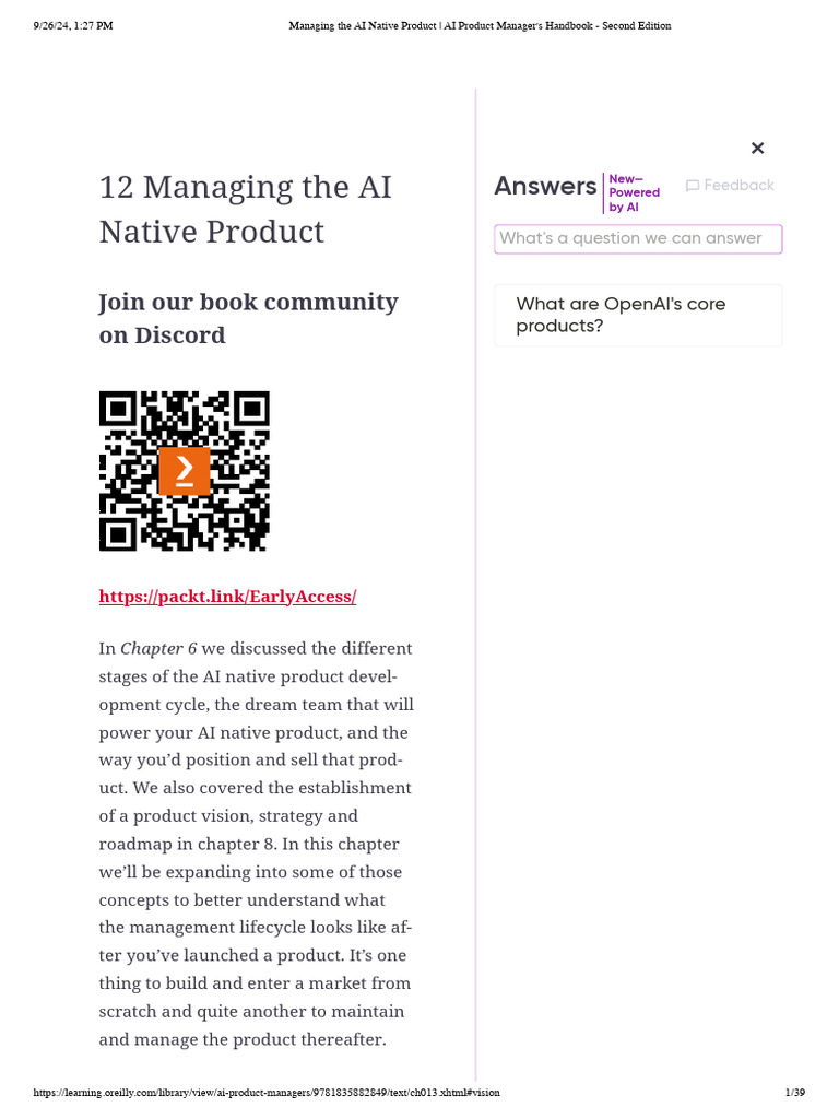 Managing The AI Native Product - AI Product Manager's Handbook - Second ...