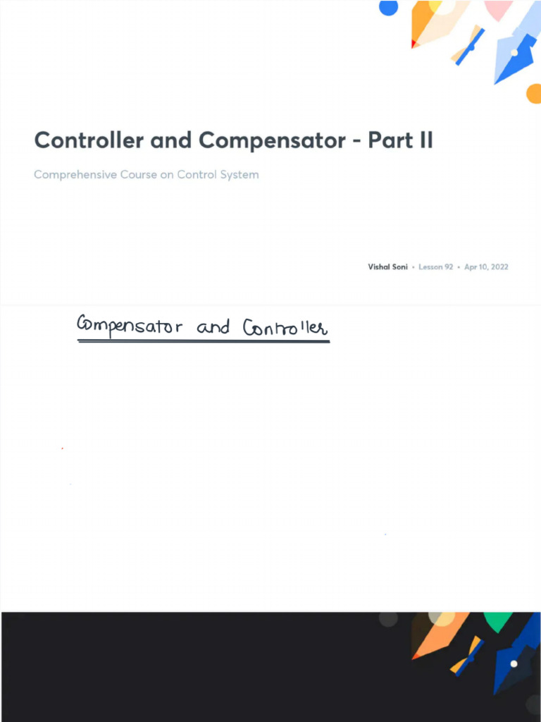 Controller & Compensator - 1 | PDF