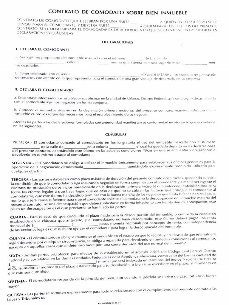 Comodato | PDF | Desempleo