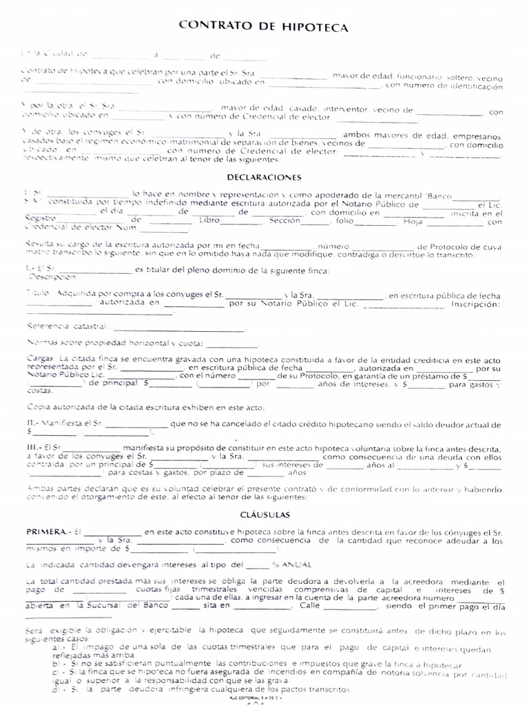 Hipo Teca | PDF | Pagos | Ley común