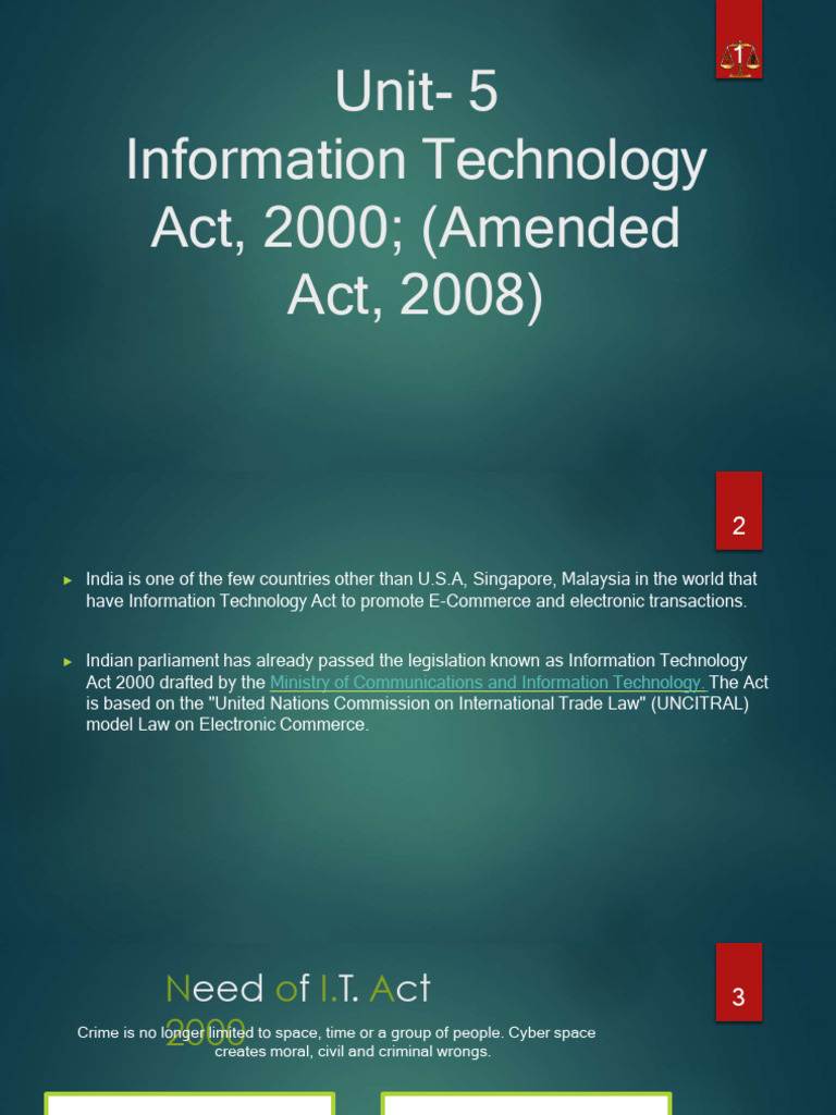 IT Act UNIT | PDF | Public Key Cryptography | Forgery