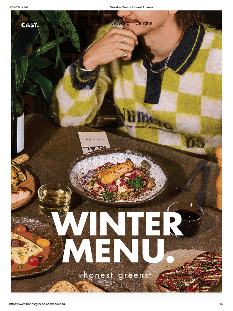 Nuestro Menú - Honest Greens | PDF | Software | Internet