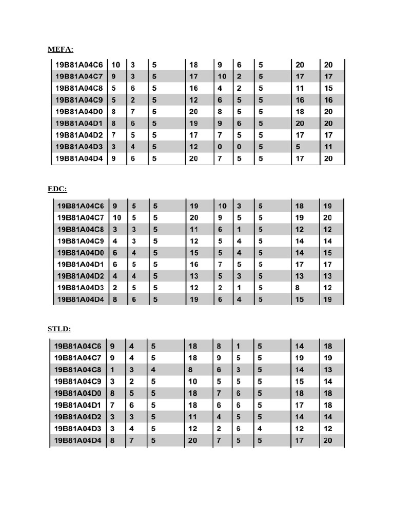 MEFA | PDF