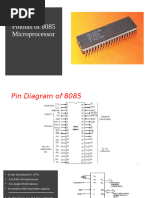 Pin Diagram of 8085 Microprocessor | PDF | Input/Output | Computing