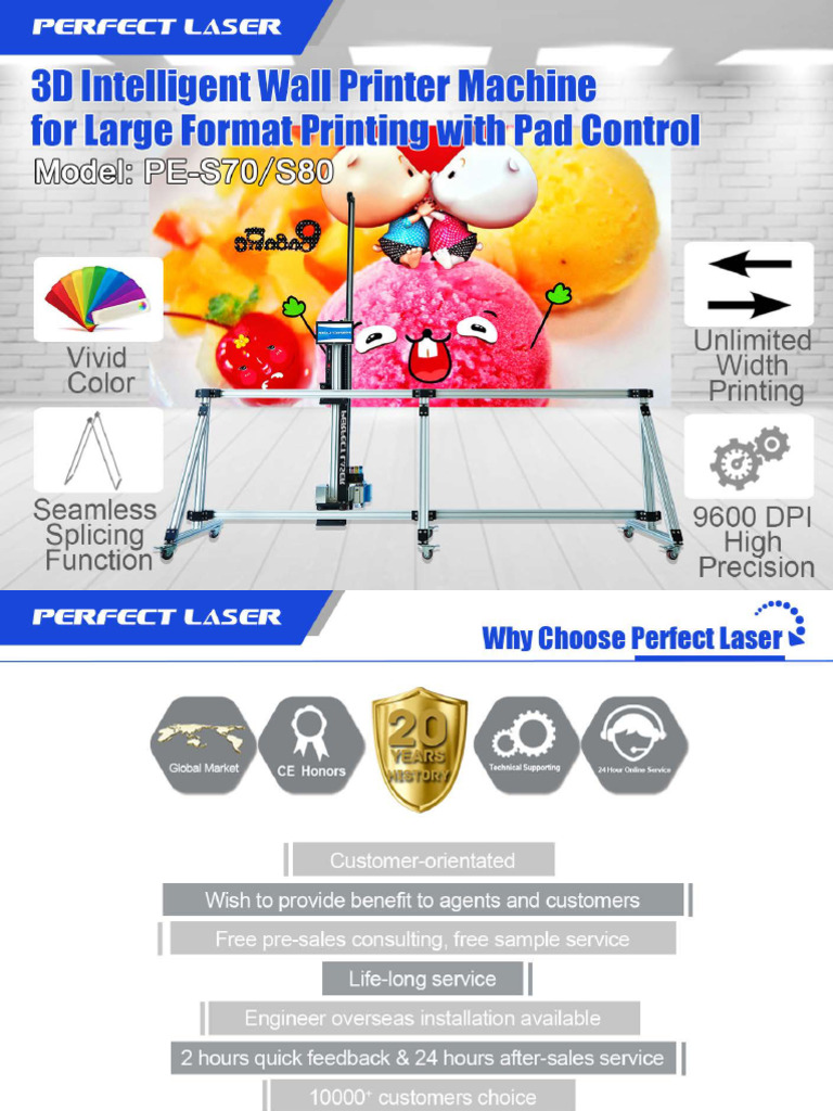 Perfect Laser New Generation Intelligent Wall Printer PDF PE-S70 ...