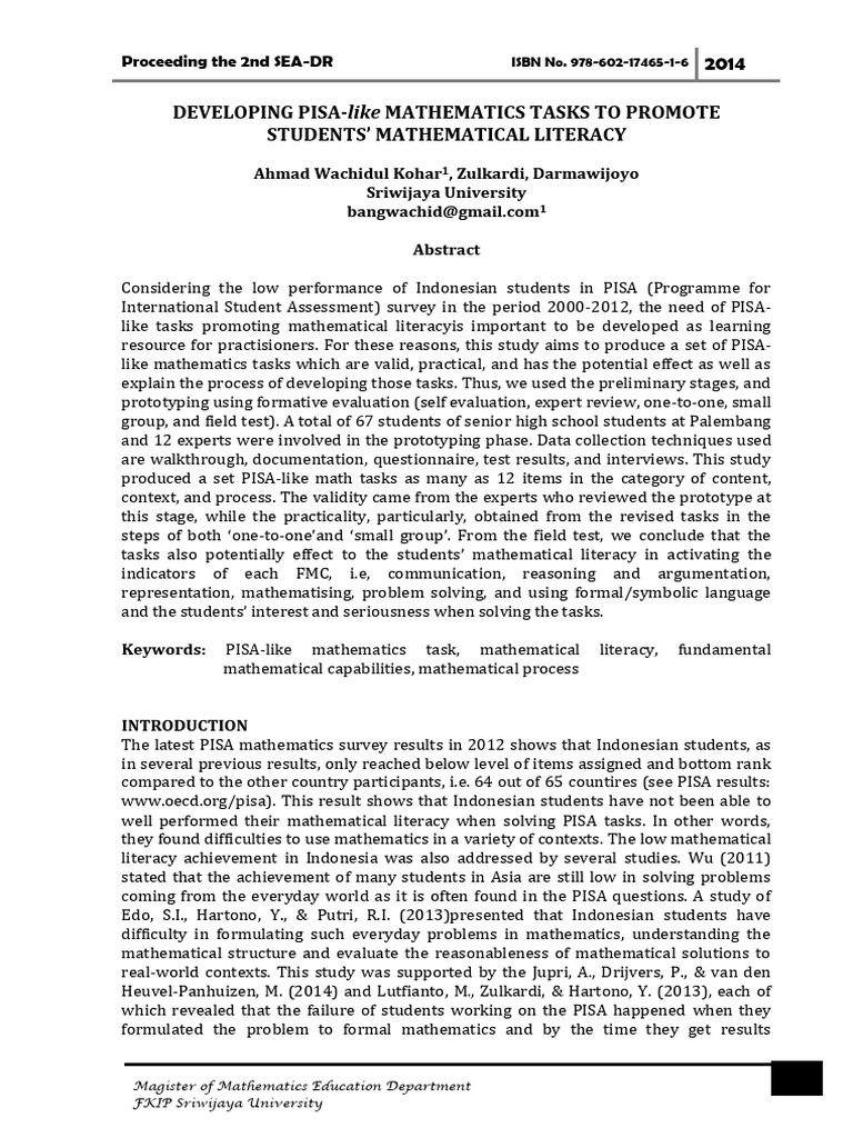 DEVELOPING_PISA | PDF | Mathematics | Conceptual Model