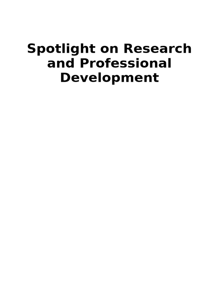 Research and Development in Theatre | PDF | Psychological Resilience ...