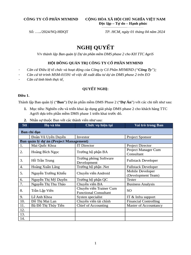 File Tham Khao - Quyết Định Thành Lập BQLDA | PDF