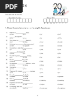 Stage 3 Hippo Exam Sample Test | PDF