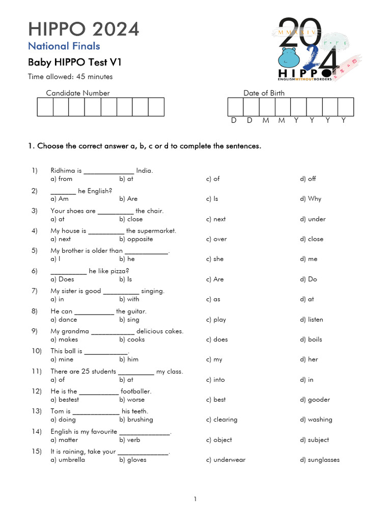 05 Baby Hippo NF V1 | PDF