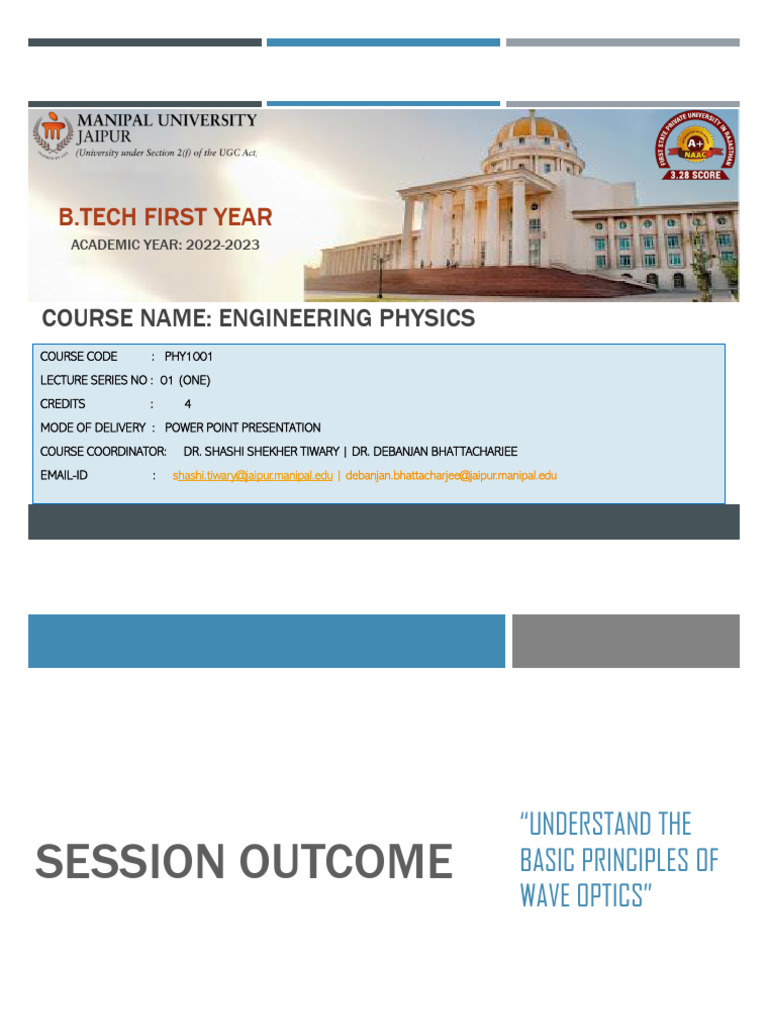 1 Interference Sept 2024 | PDF | Coherence (Physics) | Waves