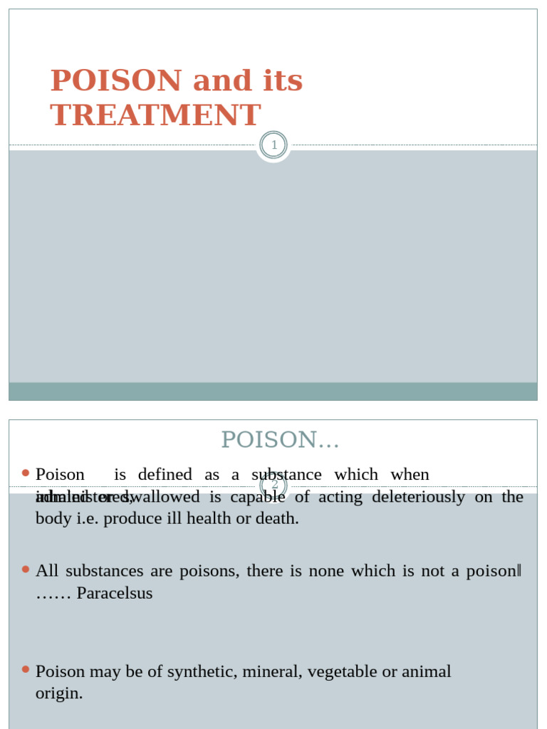 Clinical Toxicity - Treatment of Poisons | PDF | Morphine | Opioid