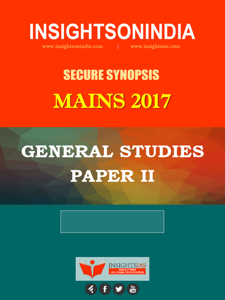 UPSC Mains 2017: GS-II Insights | PDF | Judicial Review | Trans Pacific ...